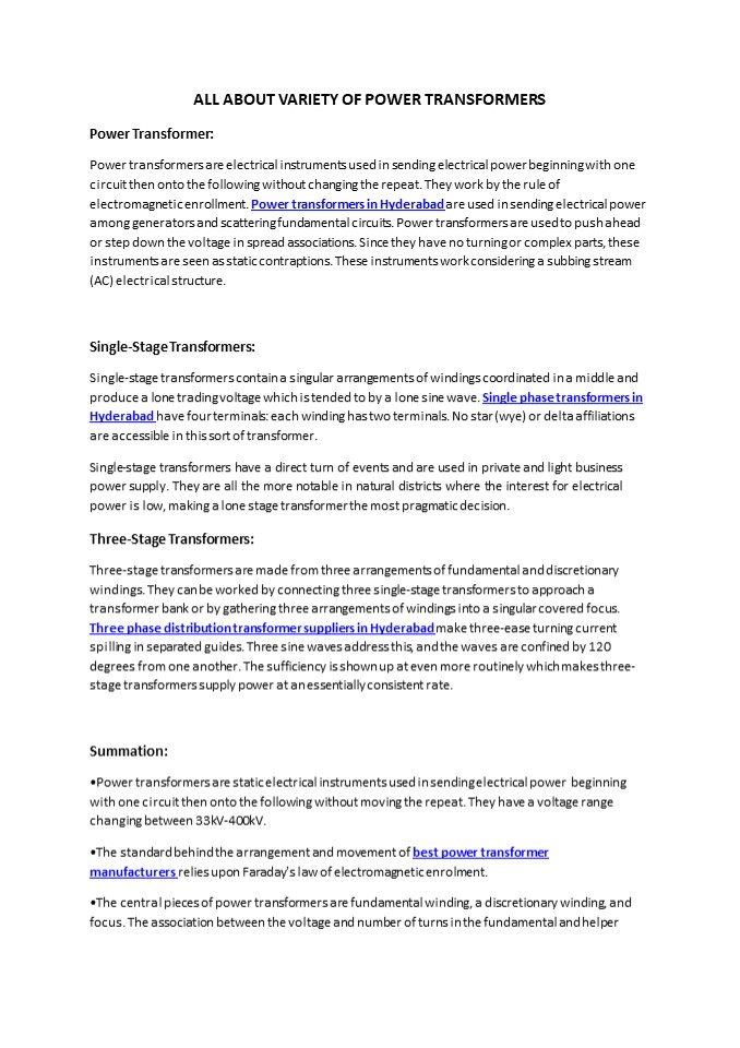 PPT – ALL ABOUT VARIETY OF POWER TRANSFORMERS PowerPoint presentation ...