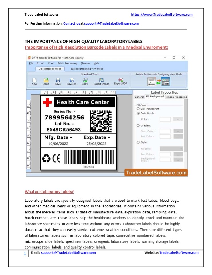 THE IMPORTANCE OF HIGH-QUALITY LABORATORY LABELS presentation | free to ...