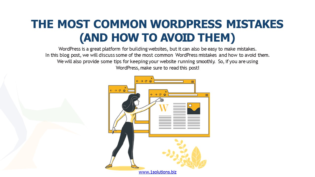 THE MOST COMMON WORDPRESS MISTAKES (AND HOW TO AVOID THEM) presentation | free to download