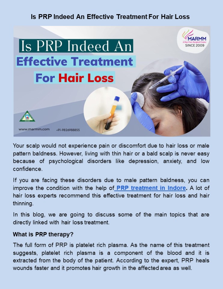 Is PRP Indeed An Effective Treatment For Hair Loss presentation | free ...