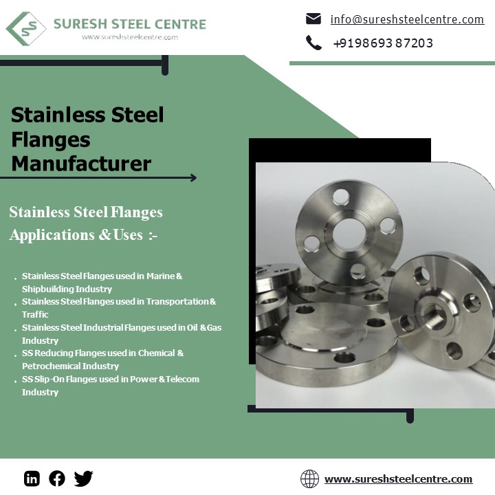 SS Flanges | Slip on flanges | Threaded Flanges | Suresh Steel Centre ...