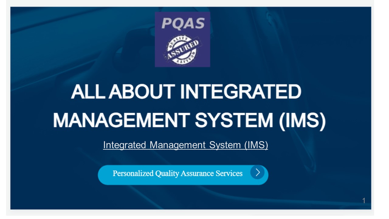 All About Integrated Management System (IMS) presentation | free to download