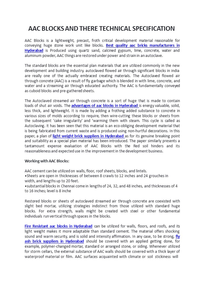 PPT – AAC BLOCKS AND THERE TECHNICAL SPECIFICATION (1) PowerPoint ...