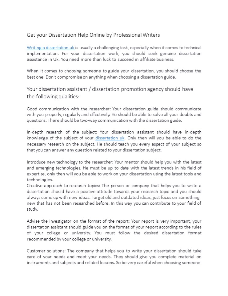 Get your Dissertation Help Online by Professional Writers presentation ...