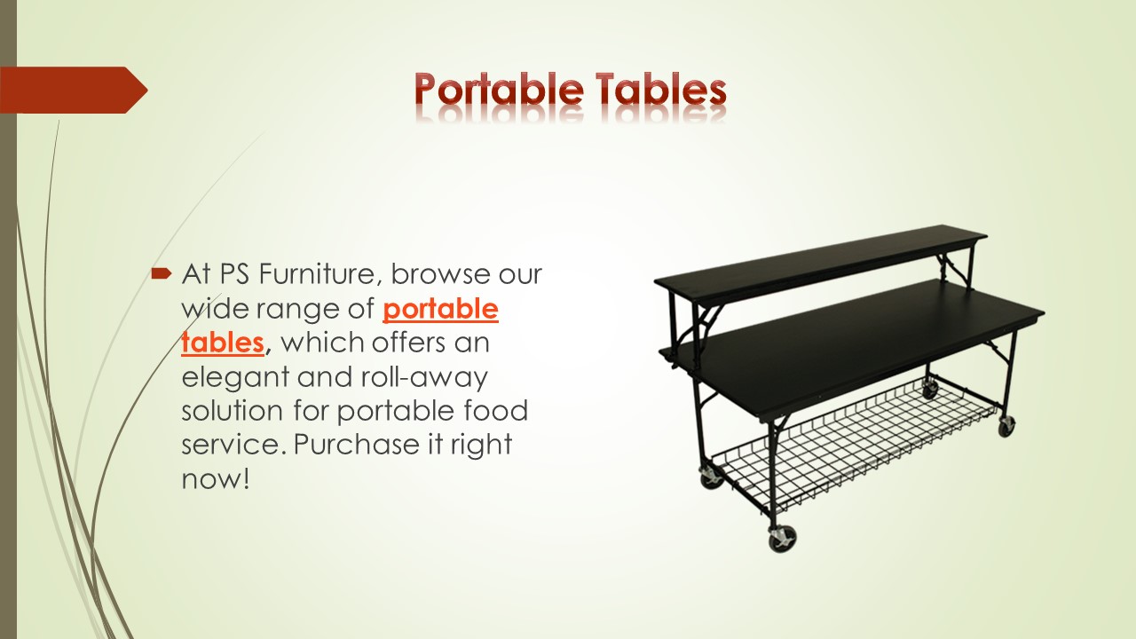 Portable Tables 1 presentation | free to download