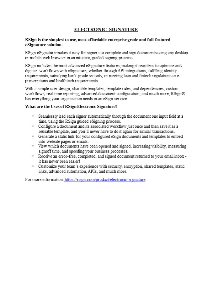 ELECTRONIC SIGNATURE presentation | free to download