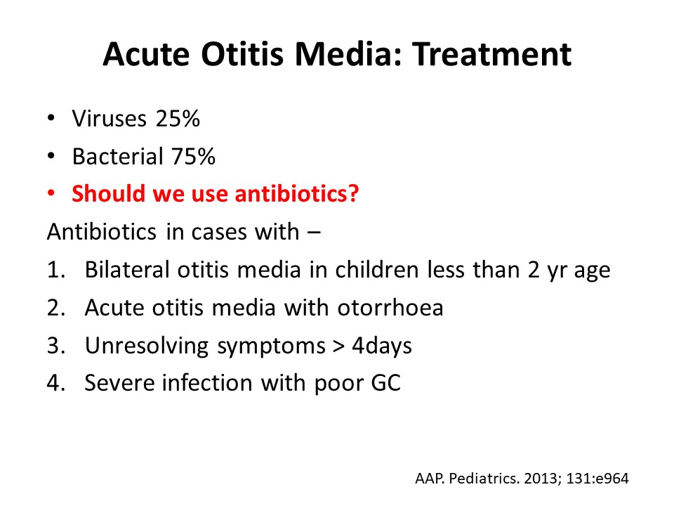 PPT – Acute Otitis Media treatment, Influenza like illness - Dr sheetu ...