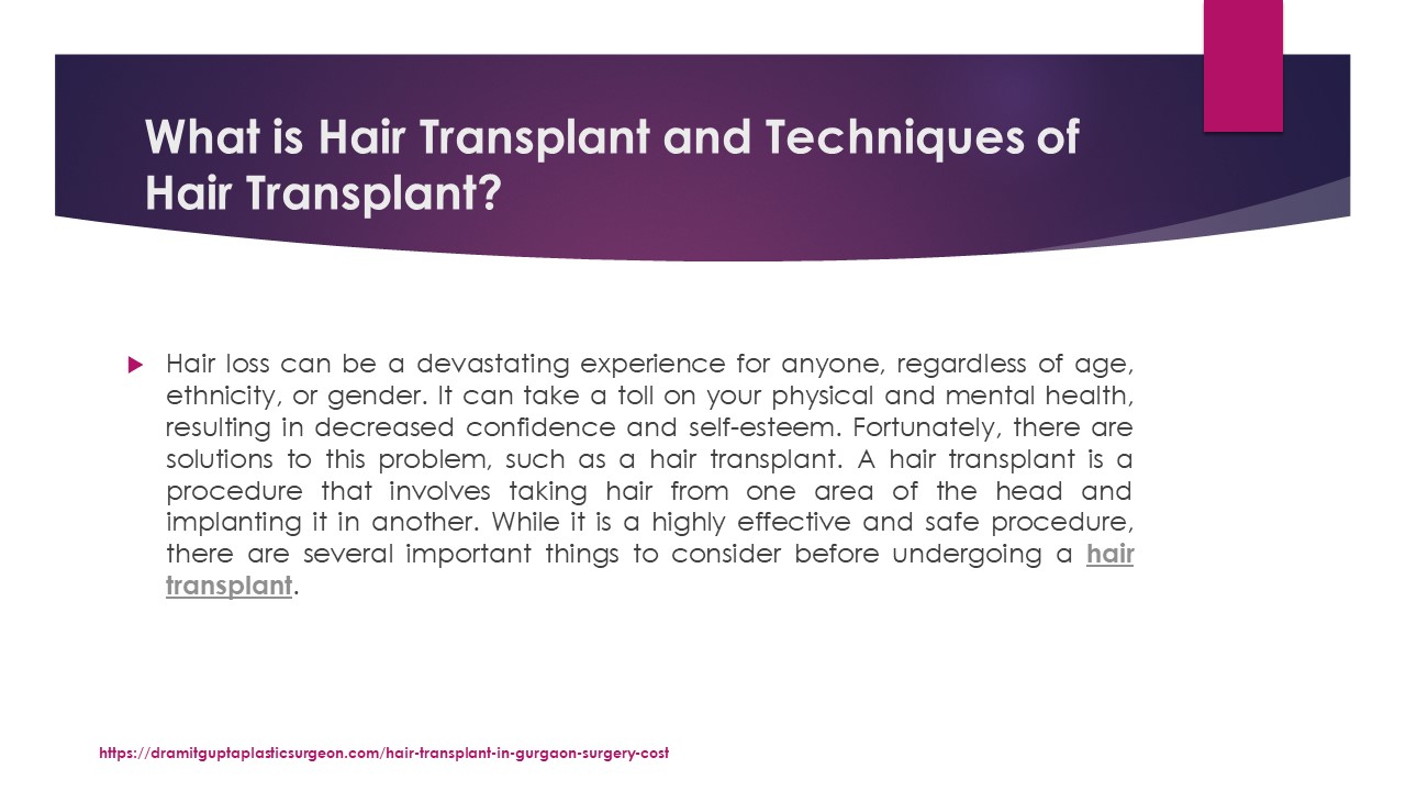 What is Hair Transplant and Techniques of Hair Transplant? presentation ...