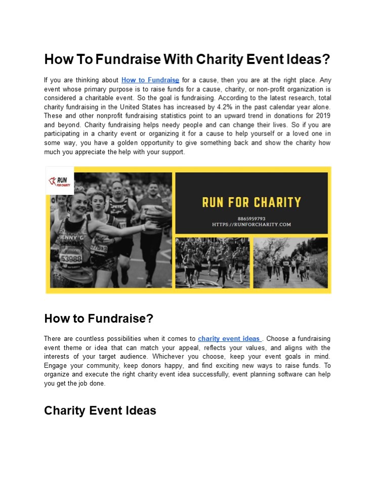 How To Fundraise With Charity Event Ideas? presentation | free to download