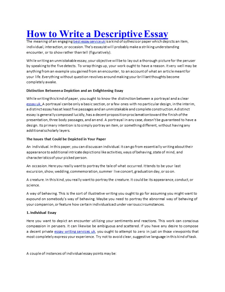 PPT – How to Write a Descriptive Essay PowerPoint presentation | free ...