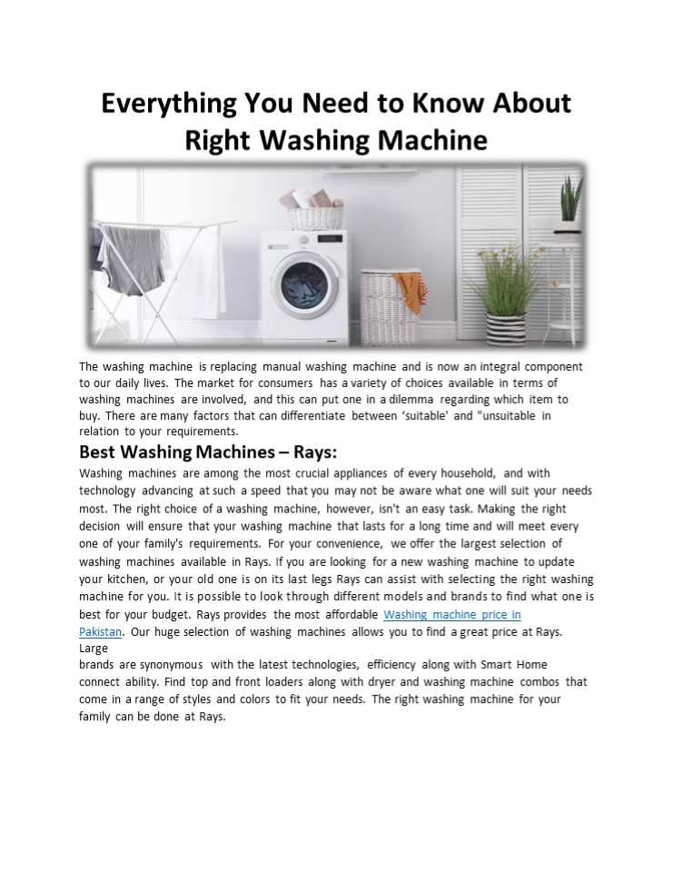 PPT – Washing Machine - Rays PowerPoint presentation | free to download ...