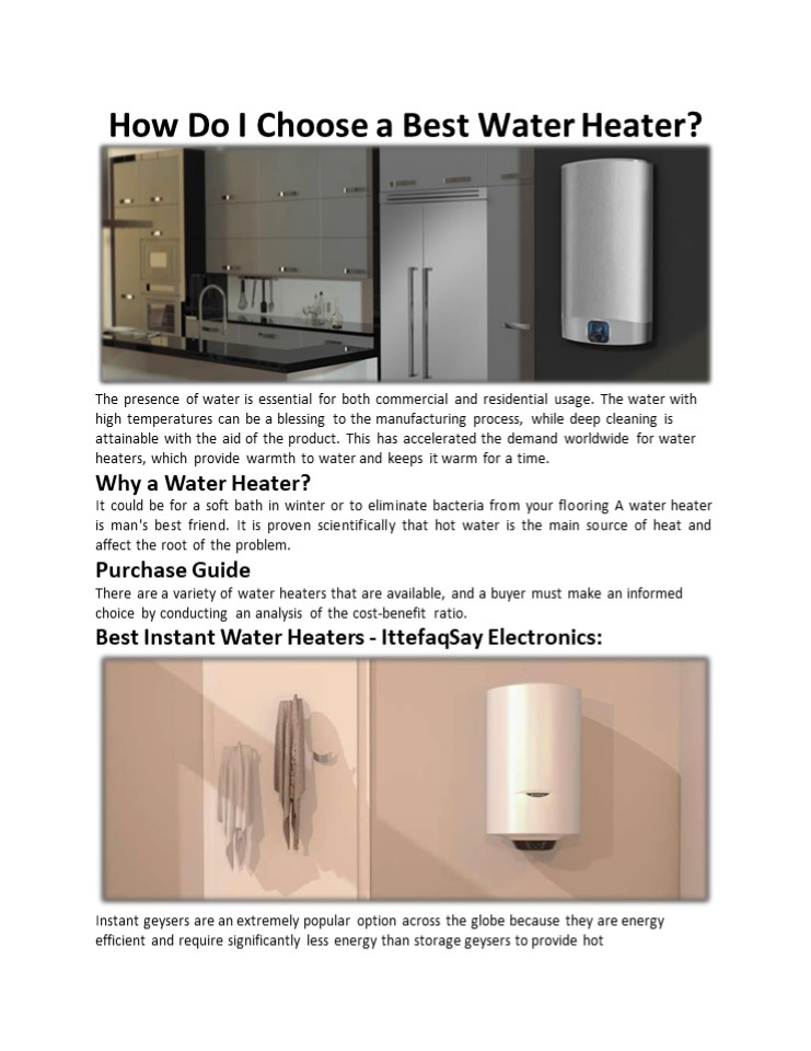 How do i choose a best water heaters presentation | free to download