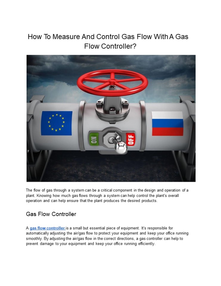 How To Measure Gas Flow With A Gas Flow Controller? presentation | free ...