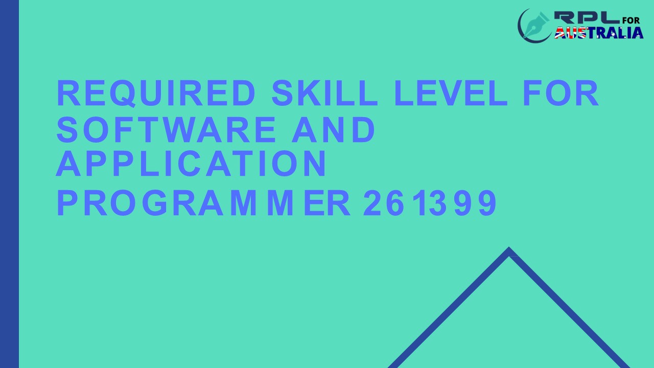 Required Skill Level For Software And Application Programmer 261399 ...