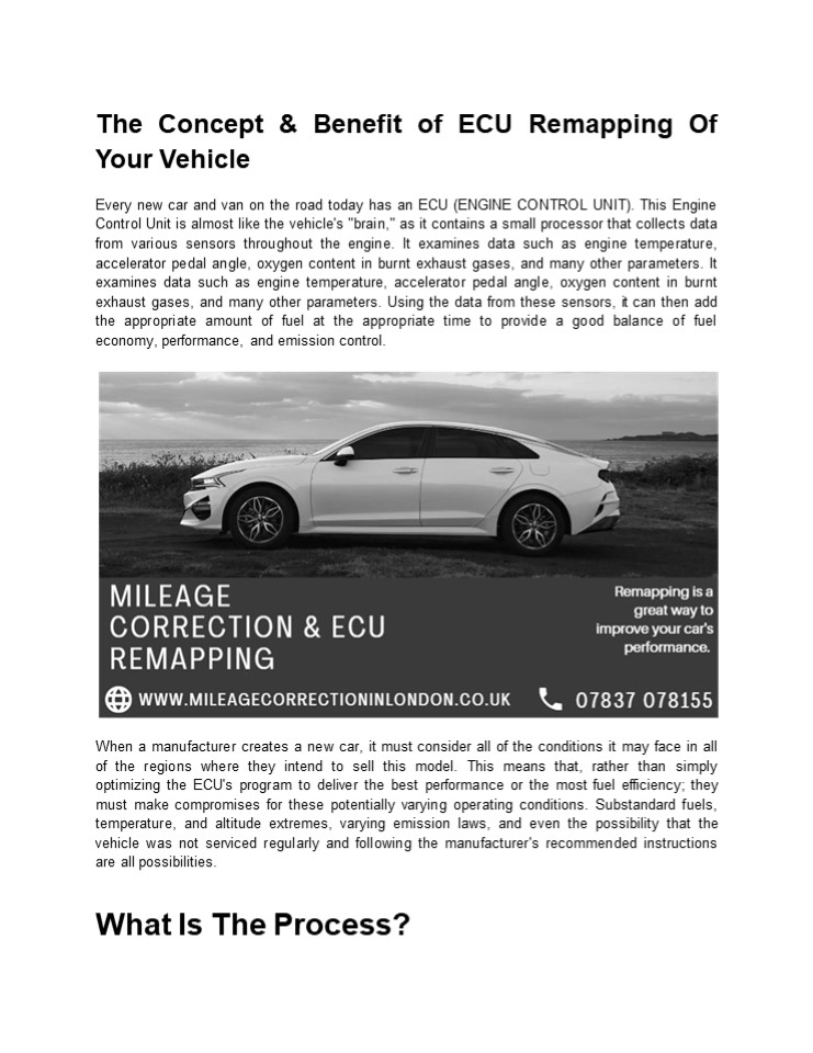 PPT – The Concept & Benefit of ECU Remapping Of Your Vehicle PowerPoint ...