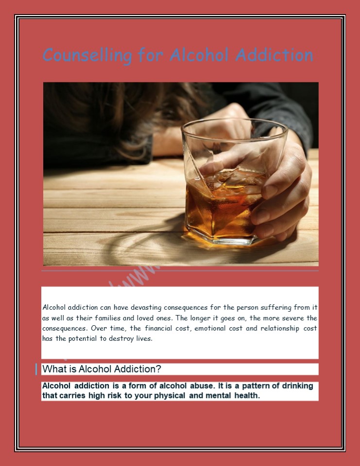 Counselling for Alcohol Addiction presentation | free to download