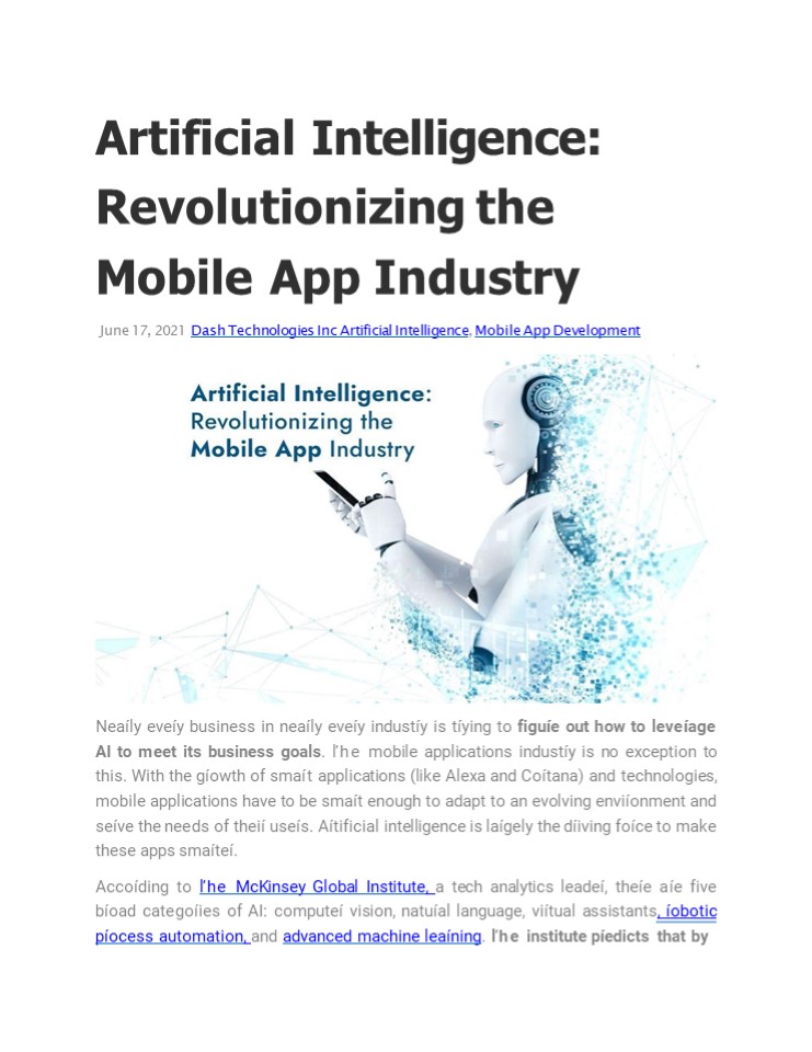 PPT – Artificial Intelligence: Revolutionizing the Mobile App Industry PowerPoint presentation ...
