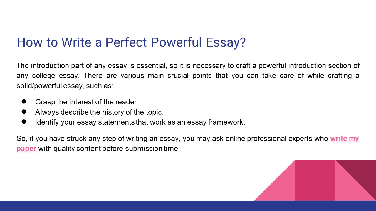 PPT – How to Write a Perfect Powerful Essay? PowerPoint presentation ...