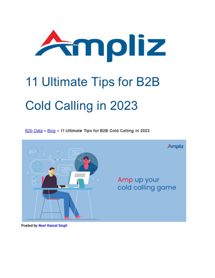 PPT – The Ultimate Guide to B2B Cold Calling in 2023 | Ampliz PowerPoint presentation | free to ...