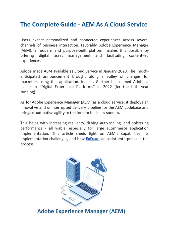 The Complete Guide - AEM As A Cloud Service presentation | free to view