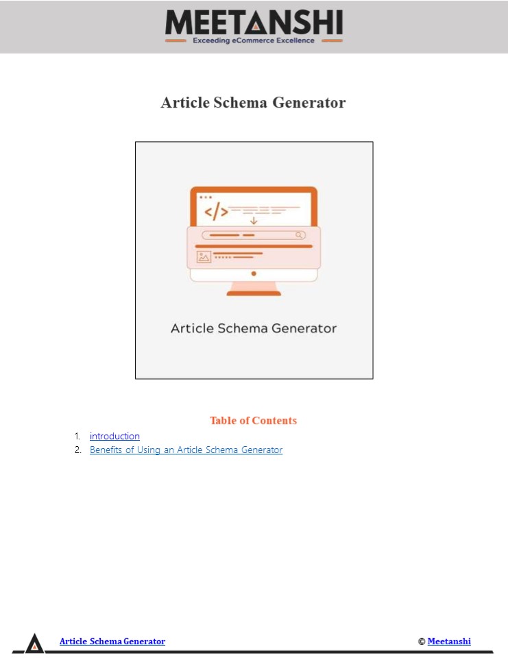 PPT – Article Schema Generator PowerPoint presentation | free to ...