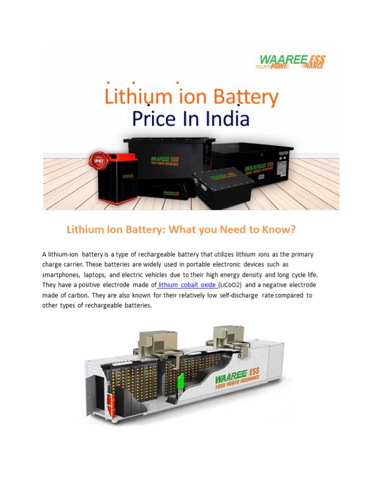 Lithium Ion Battery: What you Need to Know? presentation | free to download