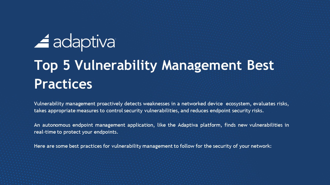 PPT – Top 5 Vulnerability Management Best Practices PowerPoint presentation | free to download ...