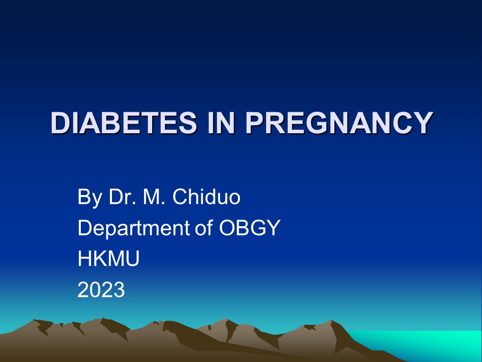 PPT – diabetes PowerPoint presentation | free to download - id: 965e71 ...