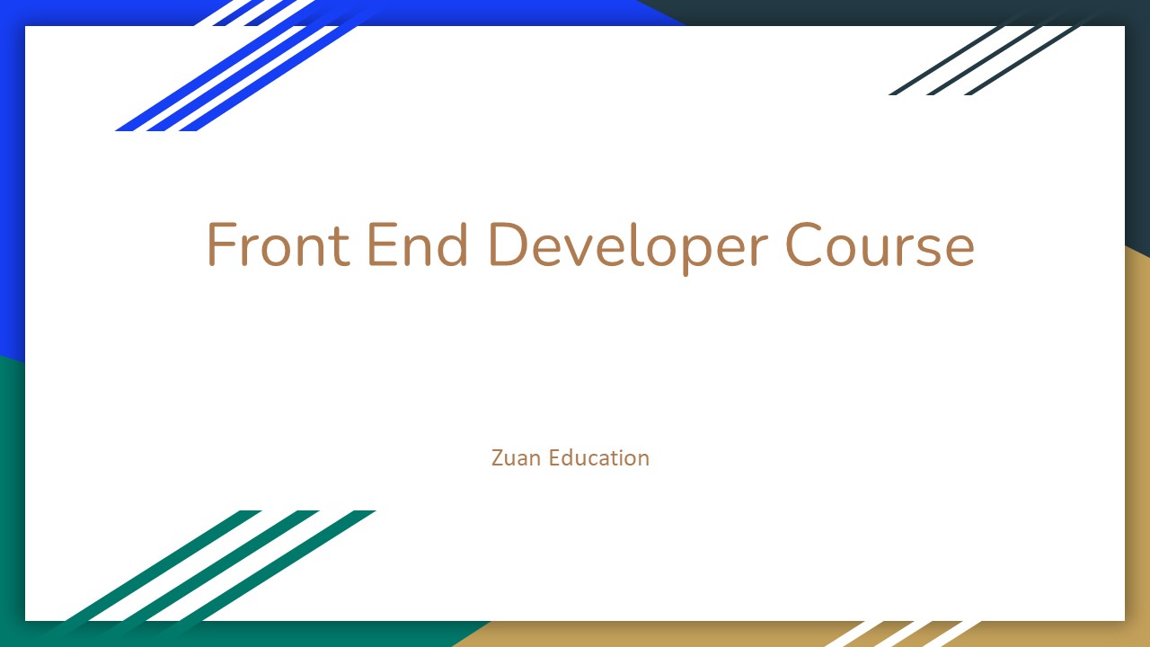 Front End Developer Course in Chennai presentation | free to download