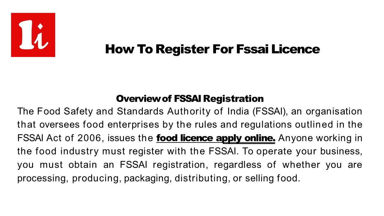 Fssai registration presentation | free to download