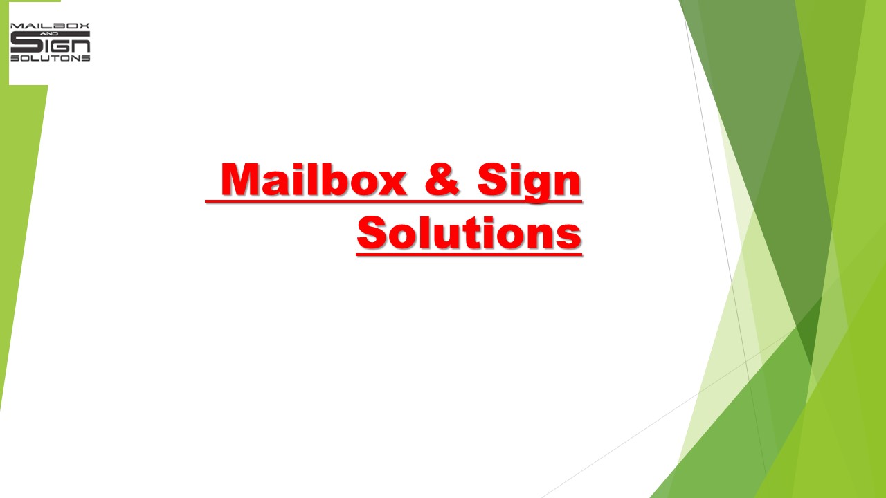 PPT – High-Quality Mailbox Post Caps: Mailbox & Sign Solutions ...