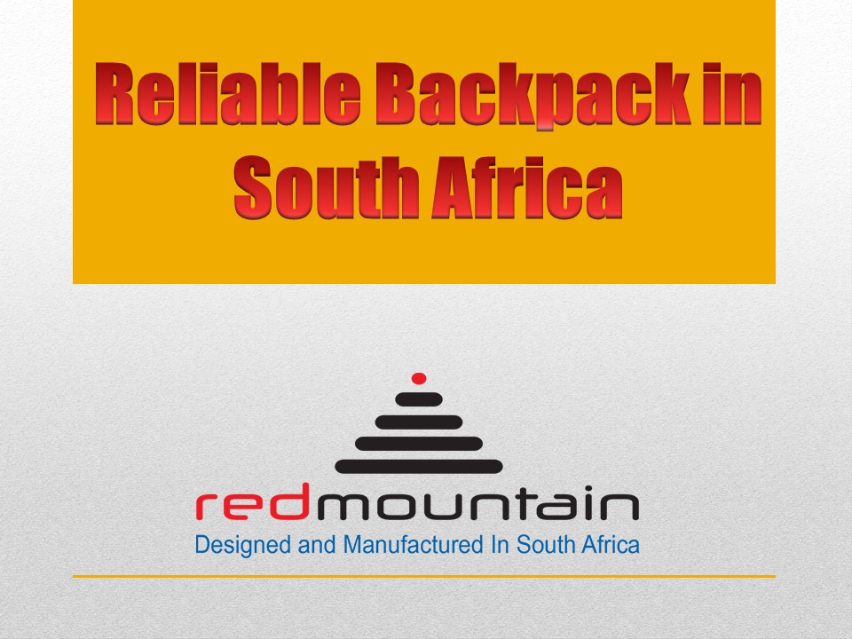 PPT – Reliable Backpack in South Africa PowerPoint presentation | free ...
