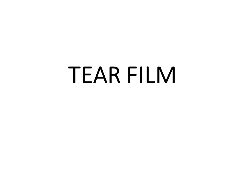 tear film presentation | free to download