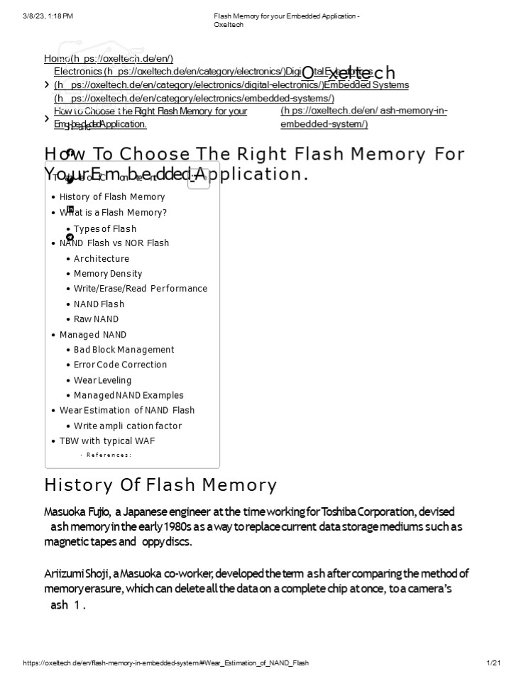 PPT – How To Choose The Right Flash Memory For Your Embedded Application. PowerPoint ...