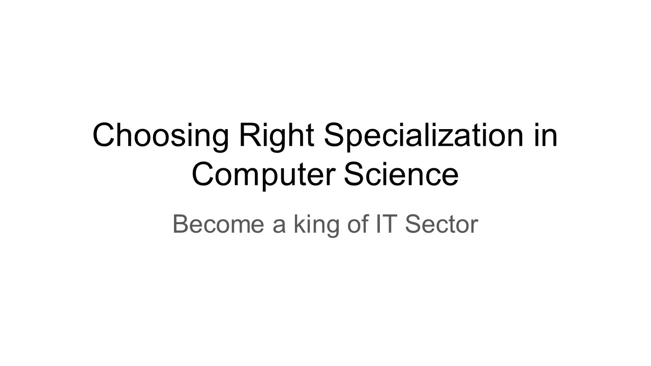 PPT – How to Choose the Right Specialization In CS Engineering ...