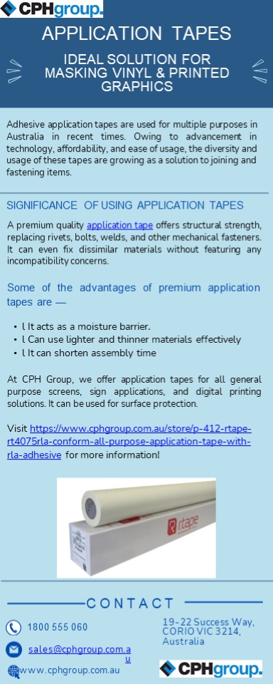 PPT – Application Tapes — Ideal Solution for Masking Vinyl & Printed ...