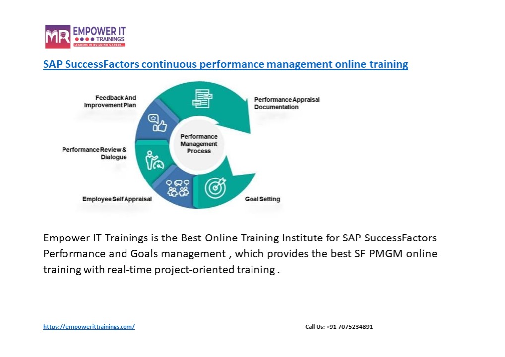 SAP Success Factors Performance and Goal Management Online training presentation | free to download