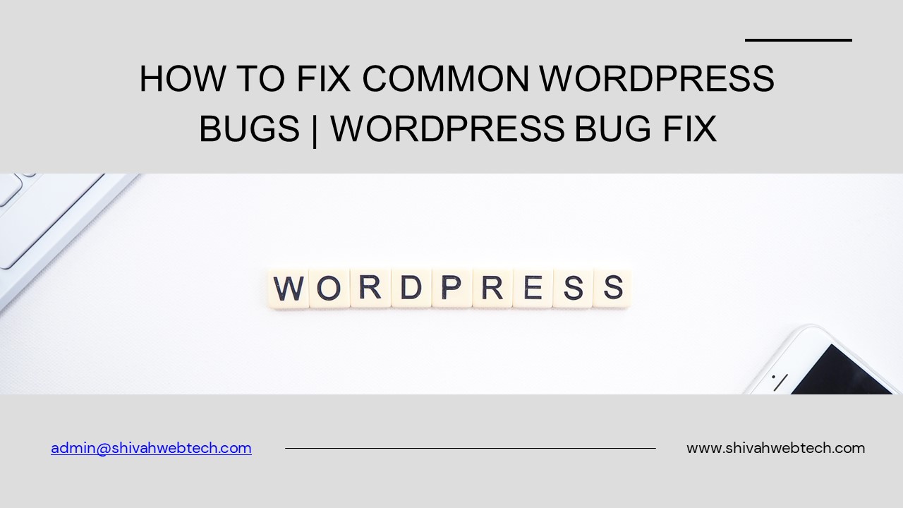 How to Fix Common WordPress Bugs | WordPress Bug Fix presentation | free to download