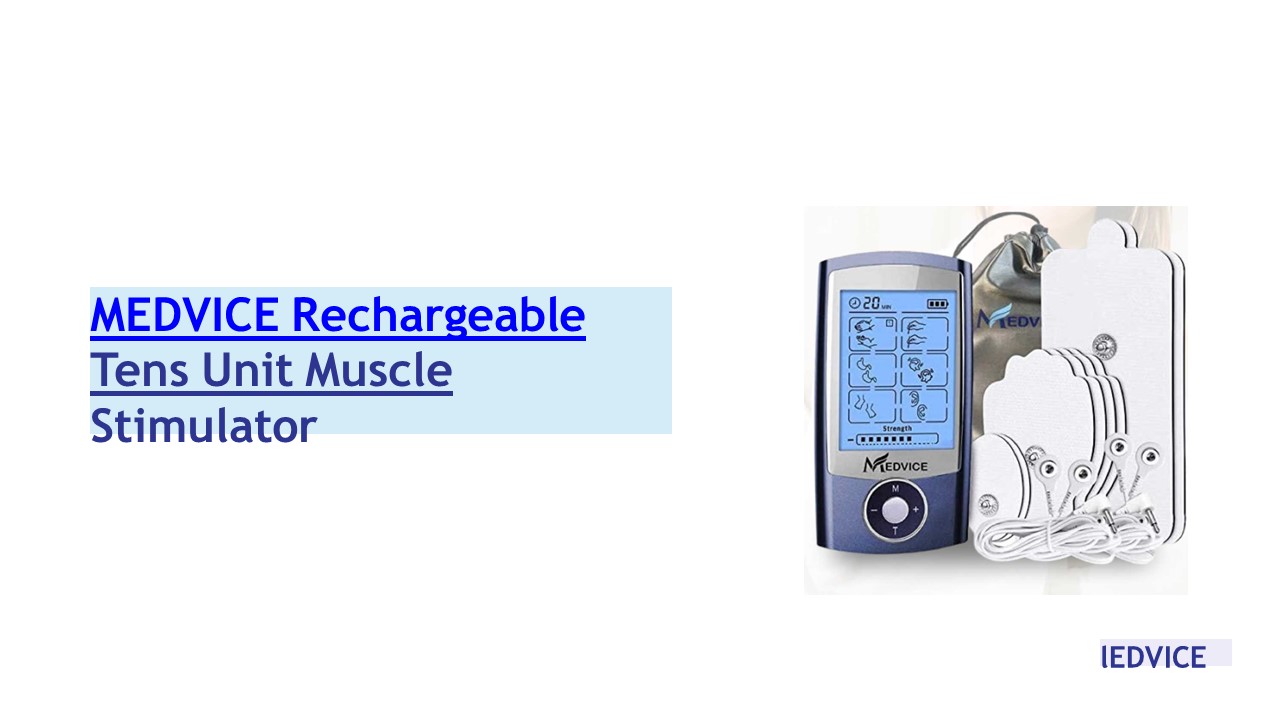 MEDVICE Rechargeable Tens Unit presentation | free to download