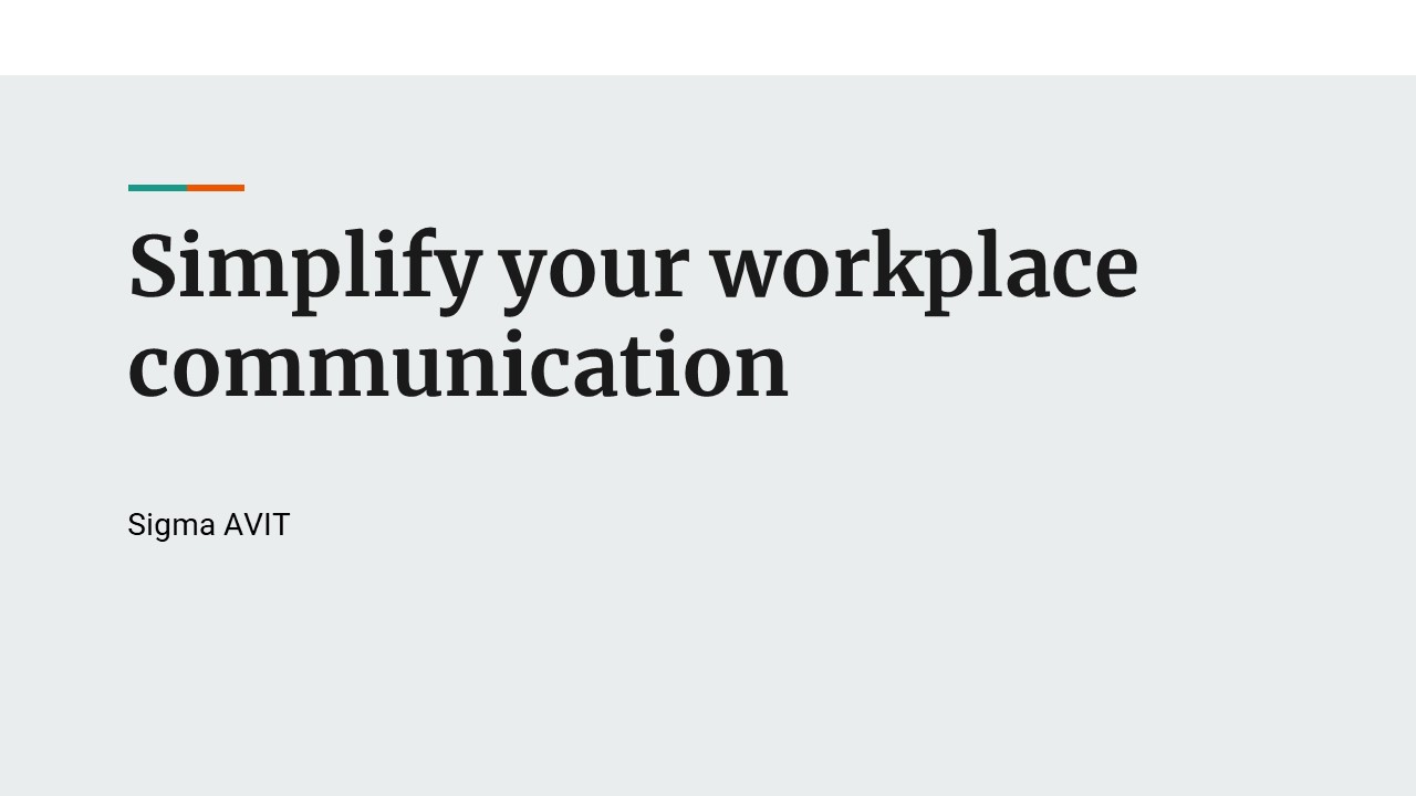 PPT – Simplify your workplace communication PowerPoint presentation ...