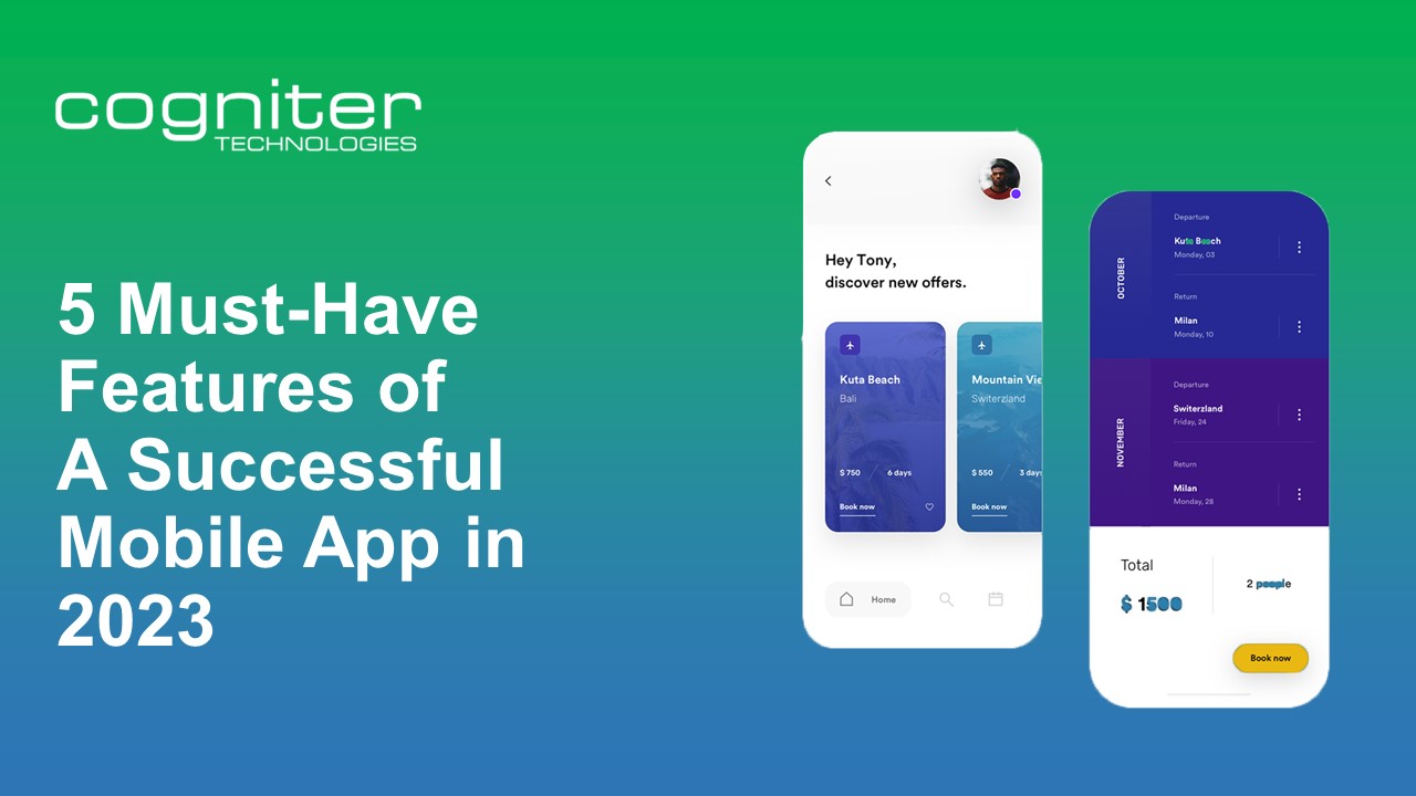 5 Must-Have Features Of A Successful Mobile App in 2023 presentation | free to download