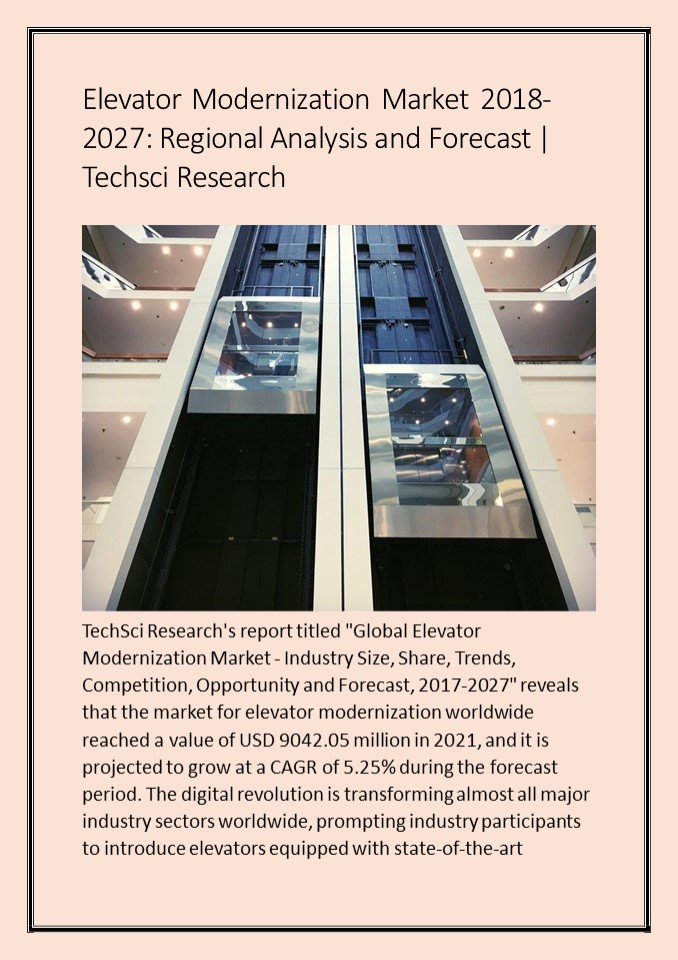PPT – Elevator Modernization Market 2027: Future Growth and Opportunities | Techsci Research ...