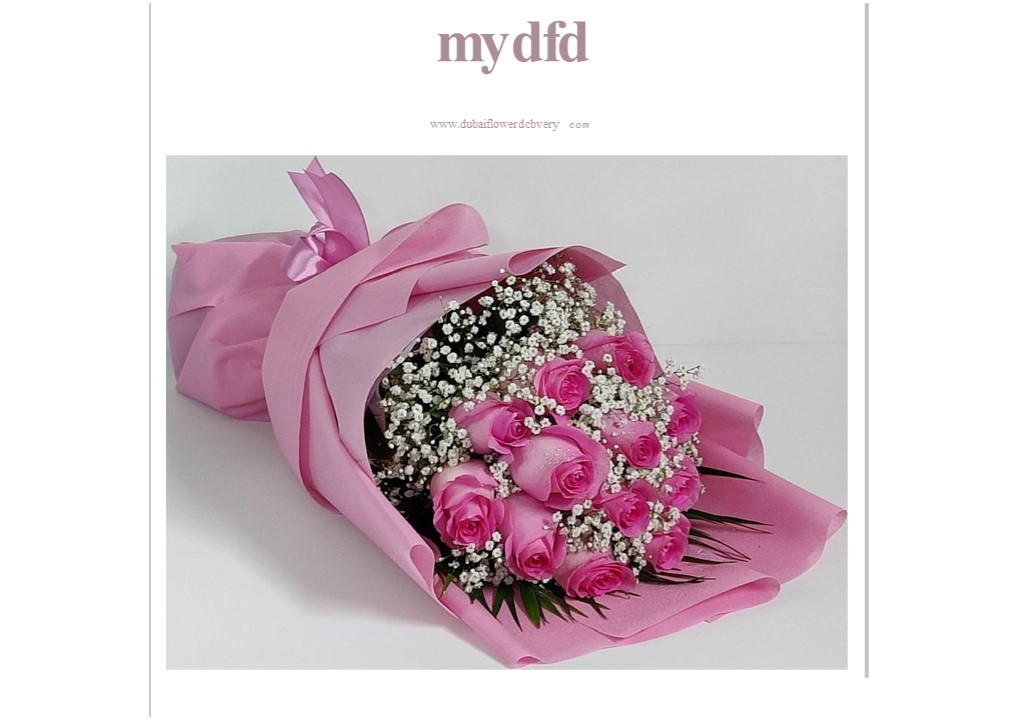 PPT – 12 pink roses bouquet PowerPoint presentation | free to download ...