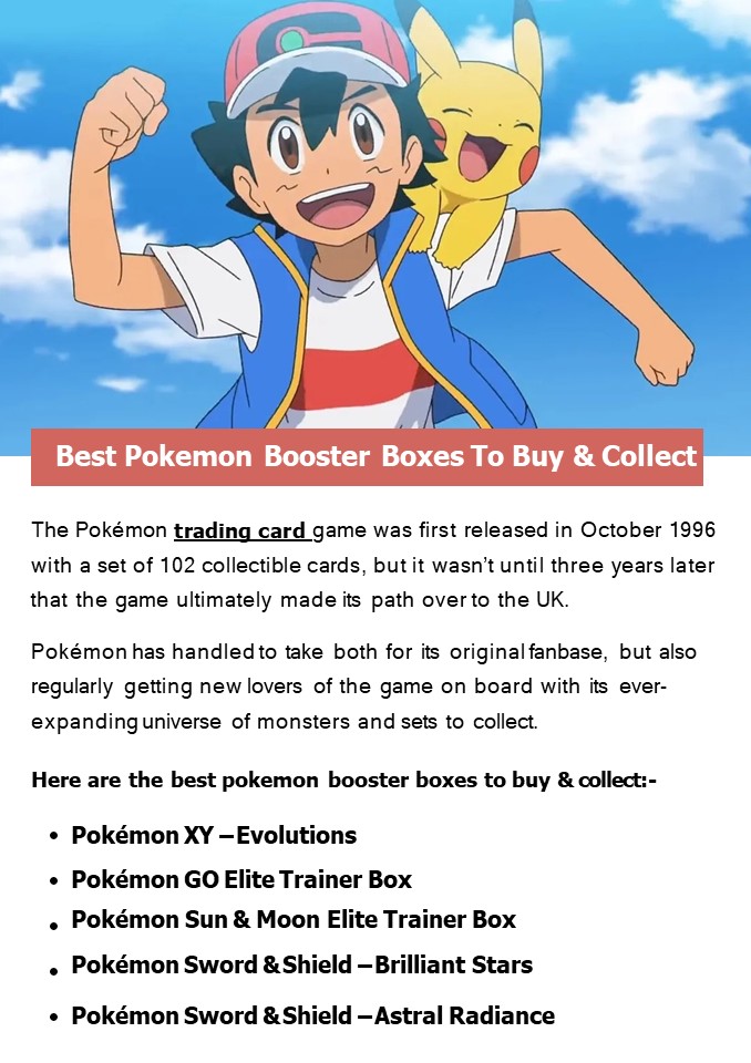 Best Pokemon Booster Boxes To Buy presentation | free to download