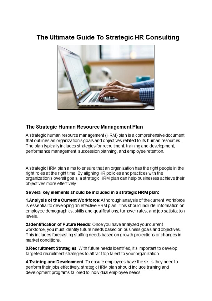 PPT – The Ultimate Guide To Strategic HR Consulting PowerPoint ...