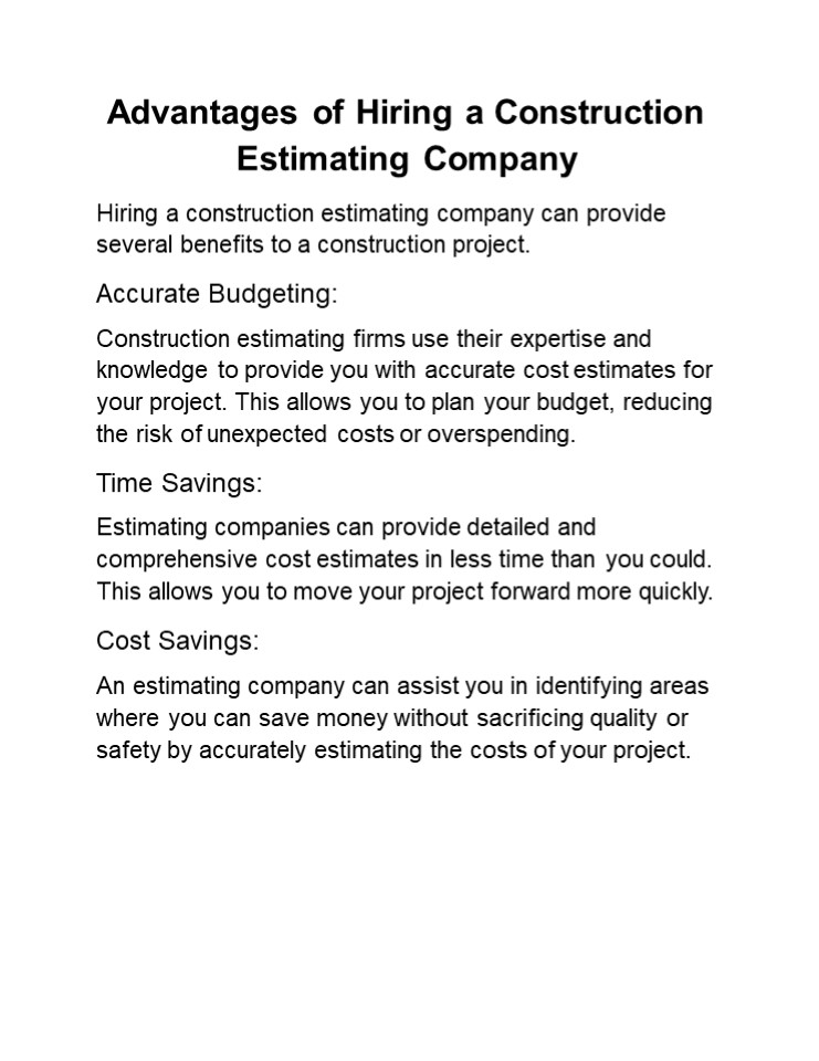 PPT – Construction Estimating Company PowerPoint presentation | free to ...