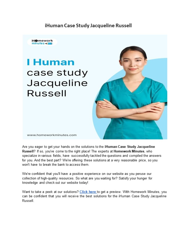 iHuman Case Study Jacqueline Russell presentation | free to download