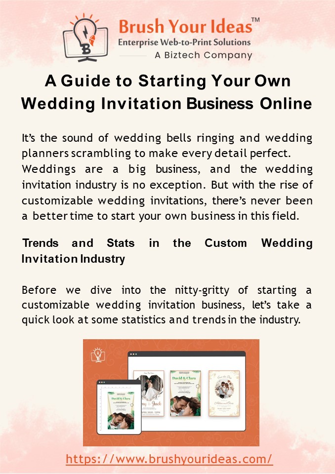 PPT – A Guide to Starting Your Own Wedding Invitation Business Online ...