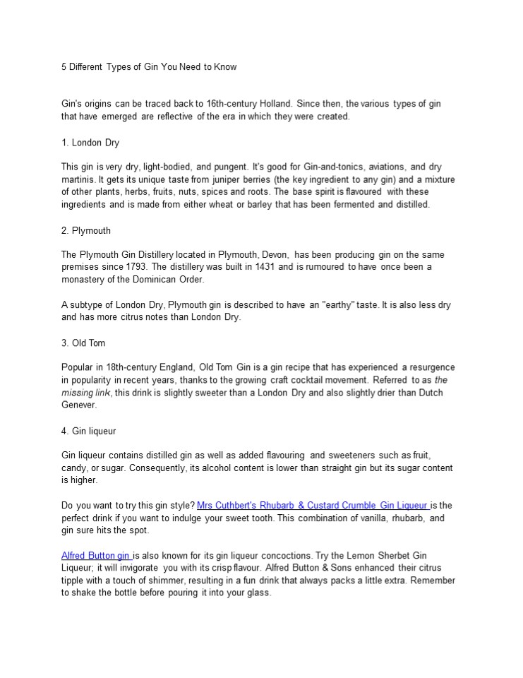 PPT – 5 Different Types of Gin You Need to Know PowerPoint presentation ...