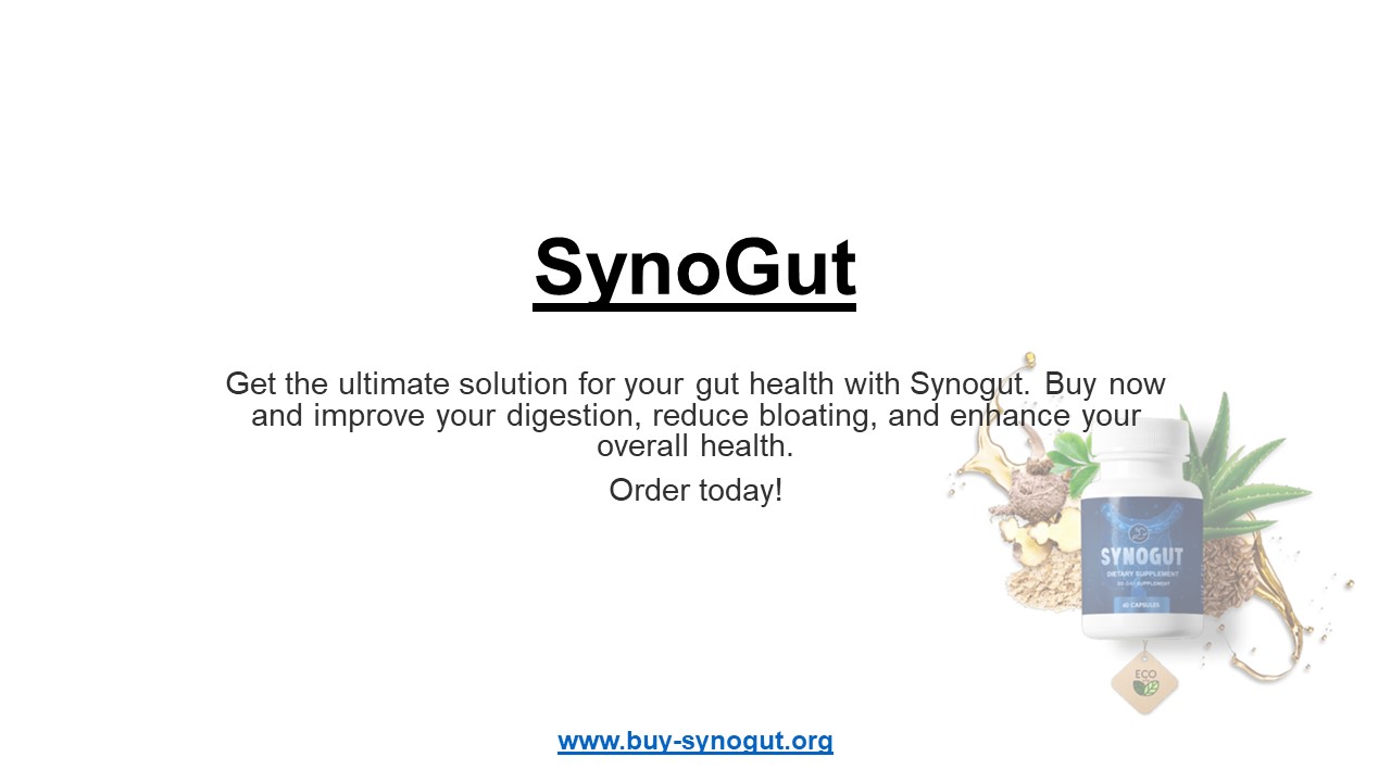 PPT – SynoGut: A Natural Solution for Optimal Gut Health PowerPoint ...